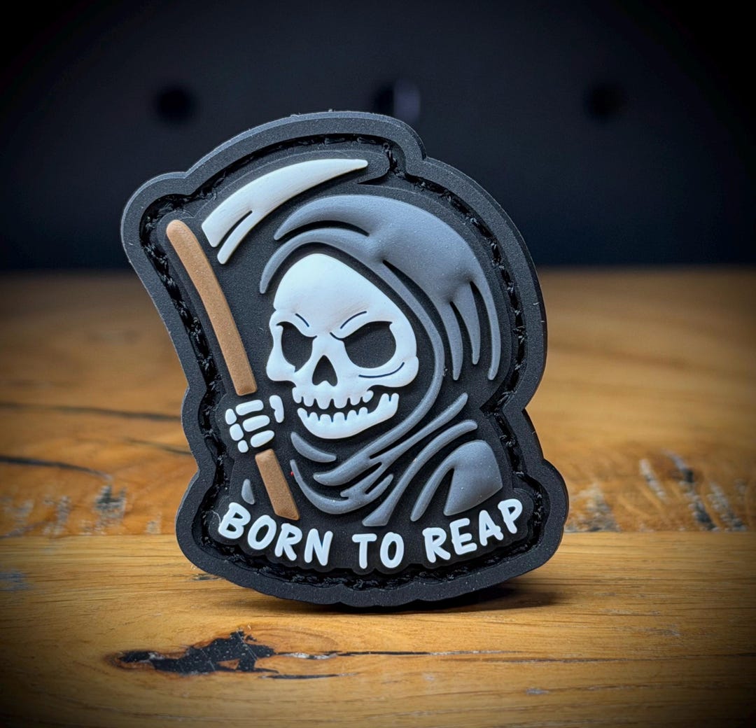 Born to Reap PVC Patch - Etsy