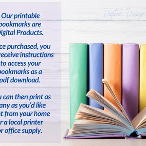 Beach Reading Printable Bookmark | Digital Bookmark Instant Download ...