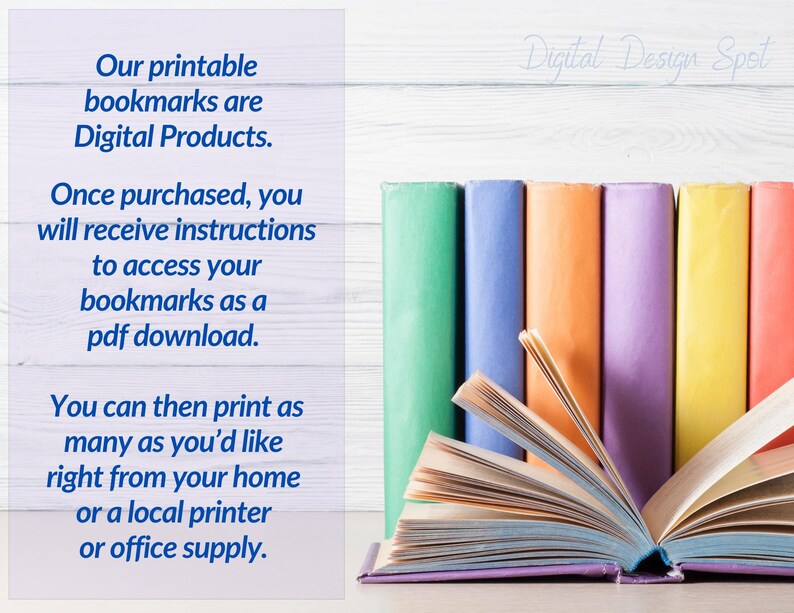 Beach Reading Printable Bookmark Digital Bookmark Instant Download 4 ...