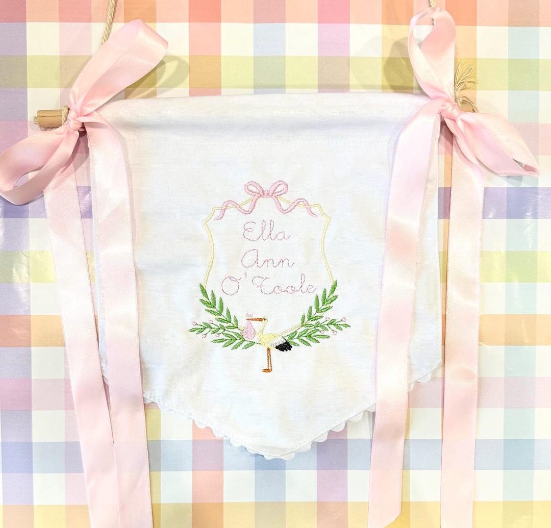 Hospital Baby Banner- Stork Design - Etsy