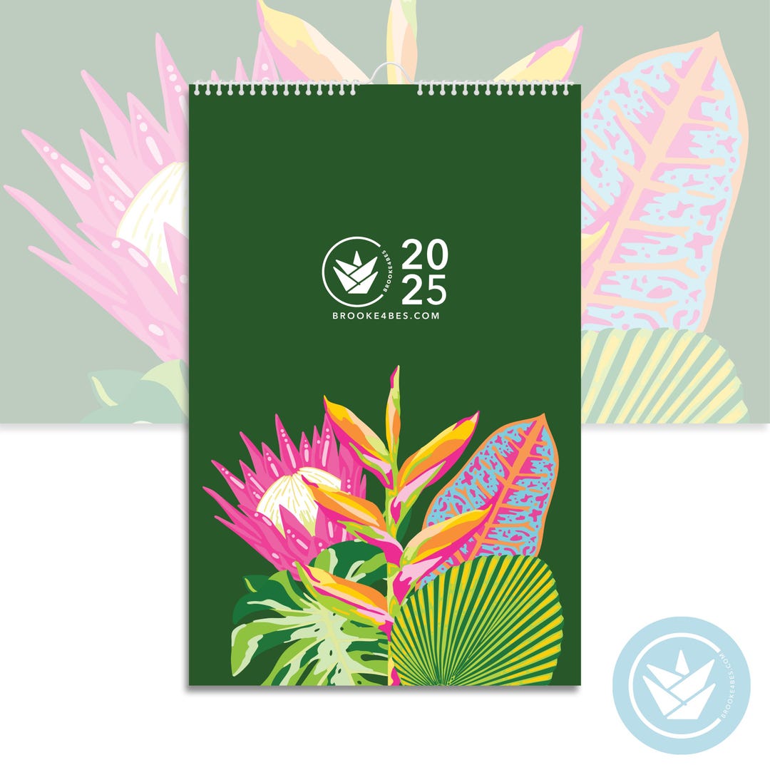 2025 11"x17" PLANTS Wall Calendar - Etsy