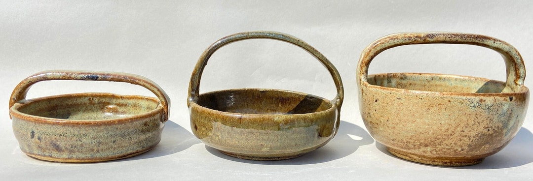 Handmade Mini Ceramic Baskets - Etsy