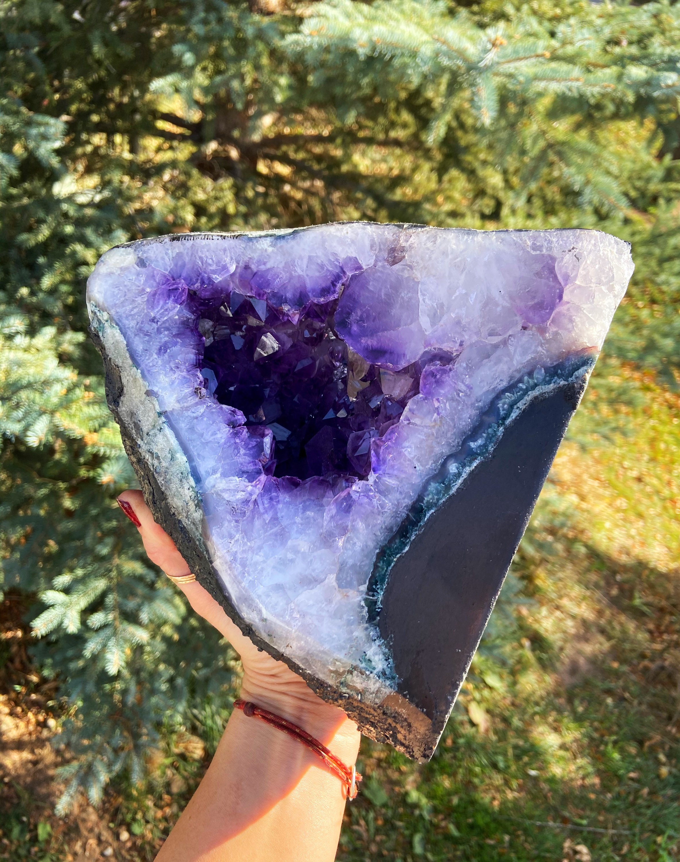 Amethyst Geode 10 lbs Crown Chakra Crystal | Etsy