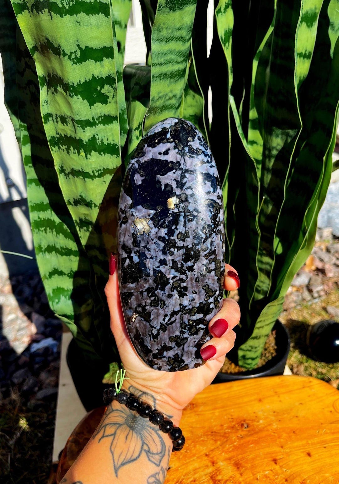 Merlinite Crystal Free Form Aka Indigo Gabbro Crystal - Crown Chakra ...