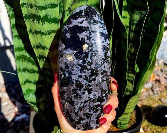 Merlinite Crystal Free Form Aka Indigo Gabbro Crystal - Crown Chakra ...