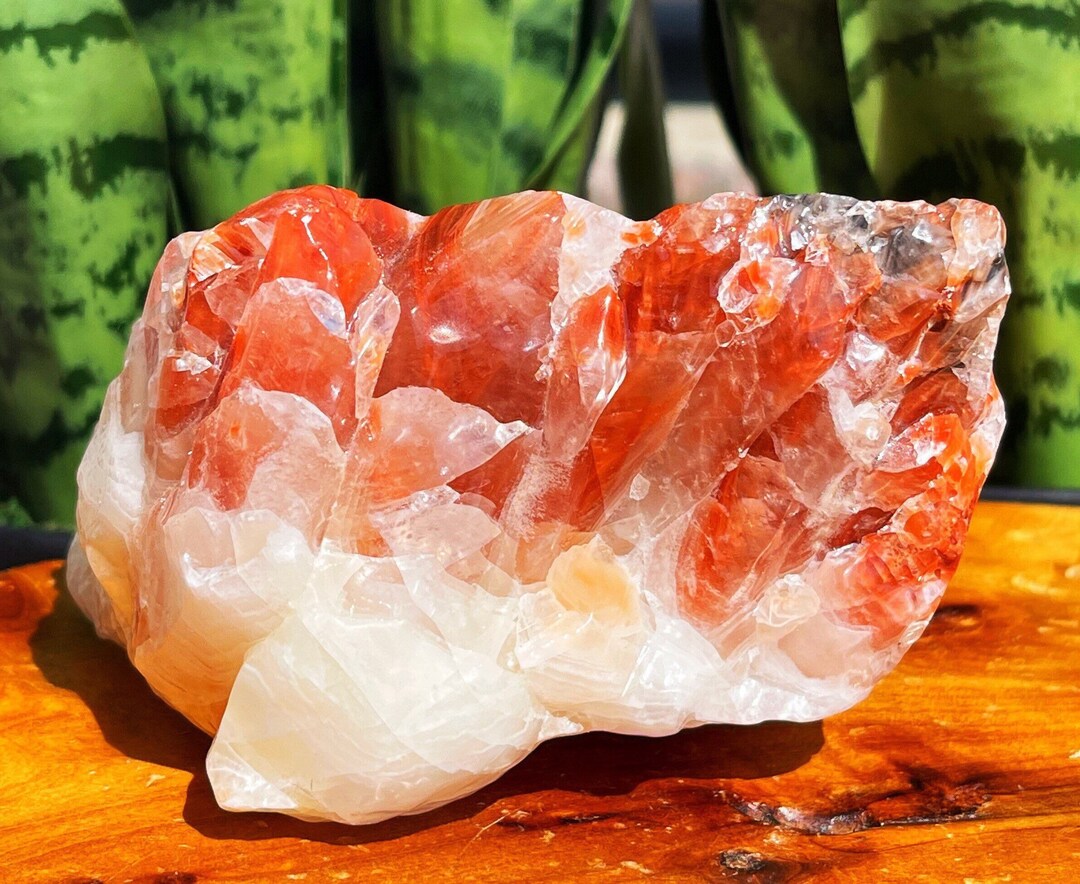 Red Calcite Crystal for Increasing Energy and Vitality Root - Etsy