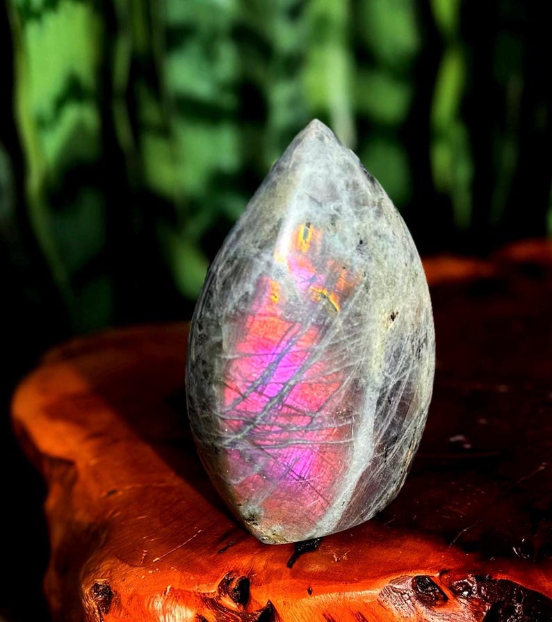 Purple Labradorite Crystal Free Form - Super High Quality - Third Eye ...