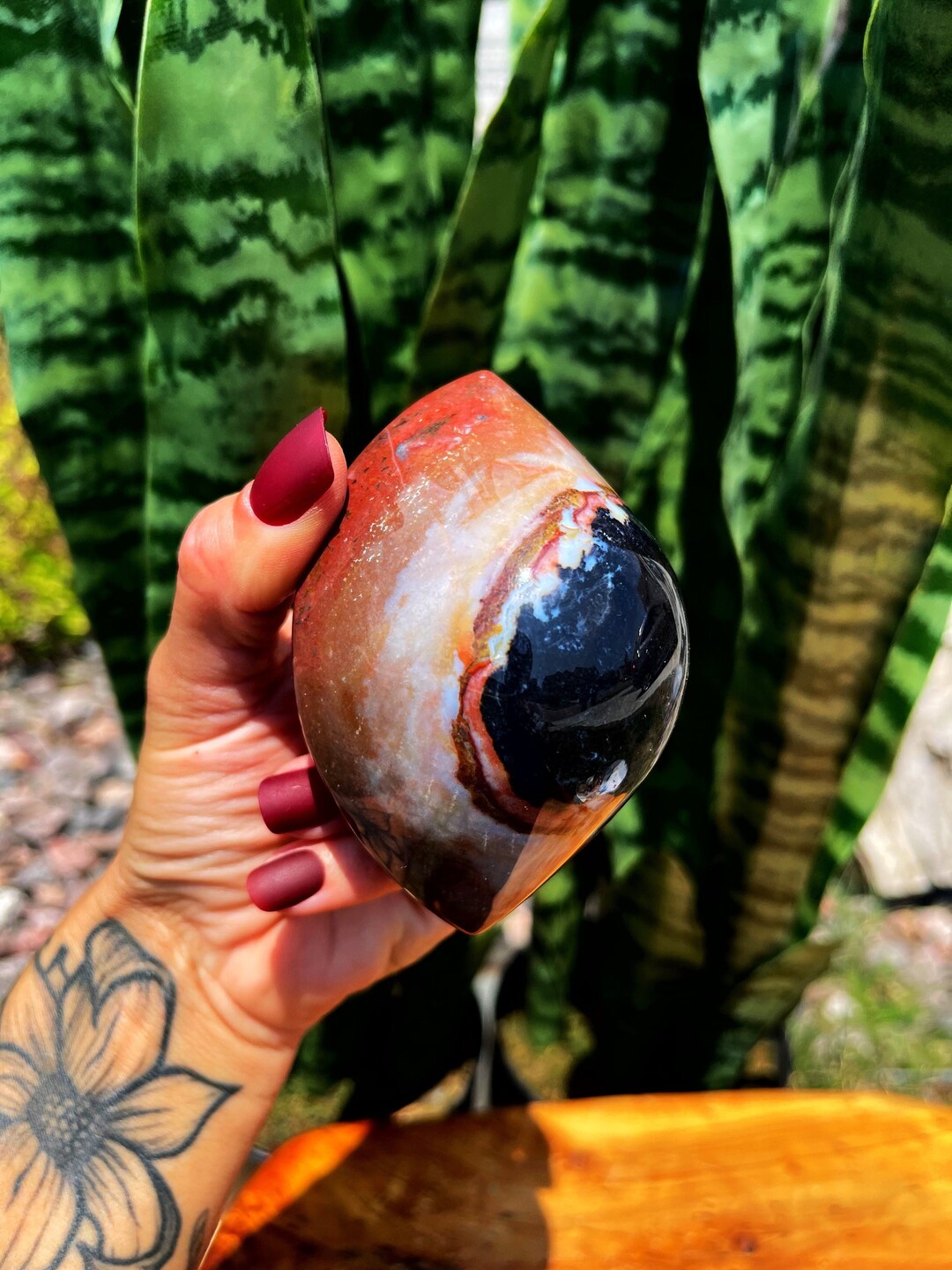Large Shiva Eye Agate for Protection & Intuition Agate Eye Crystal ...