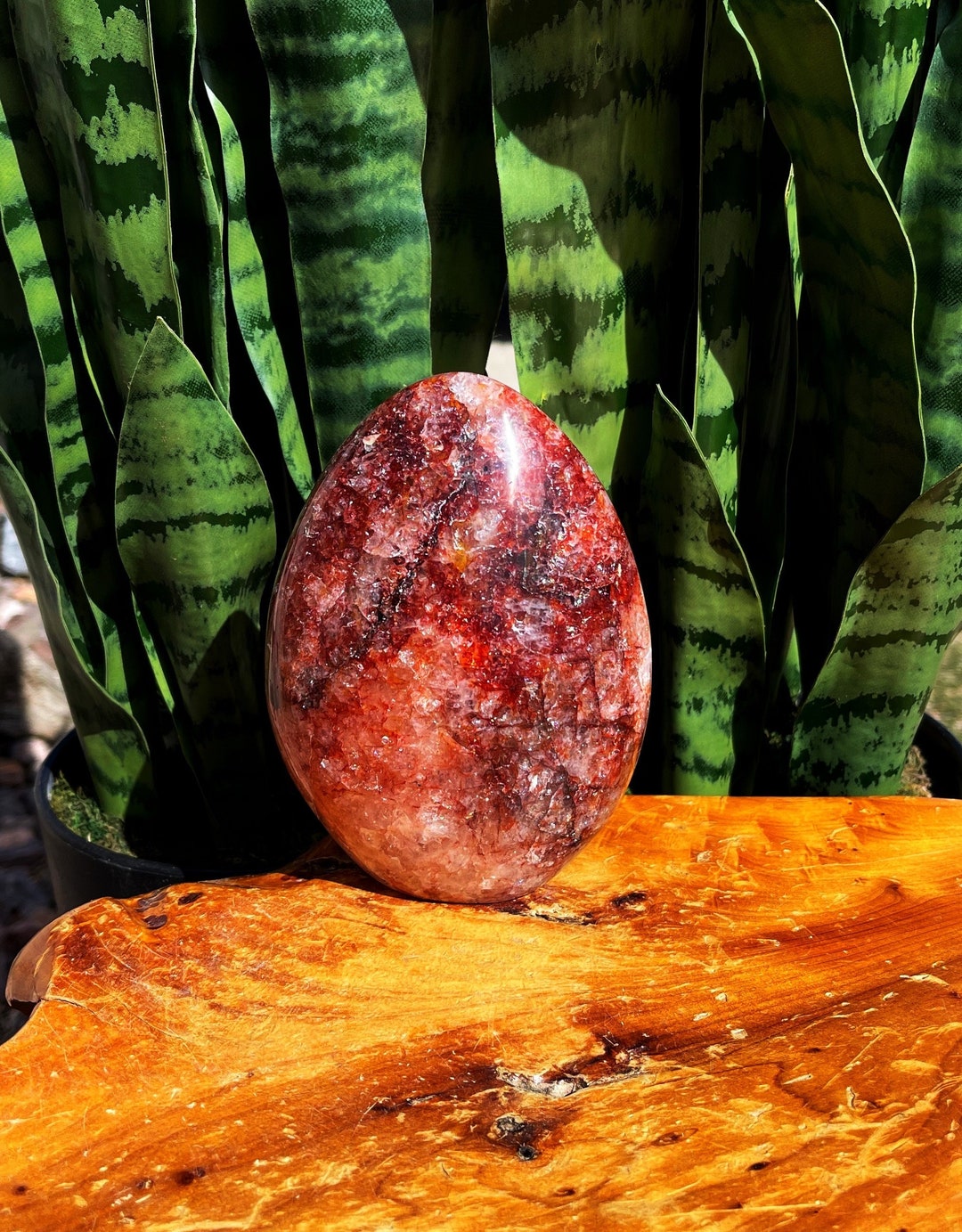 Hematoid Quartz Crystal Free Form - Quartz W/ Hematite Balances the ...