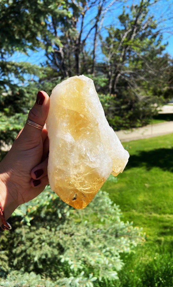 Citrine Crystal For Drawing in Wealth Prosperity and | Etsy