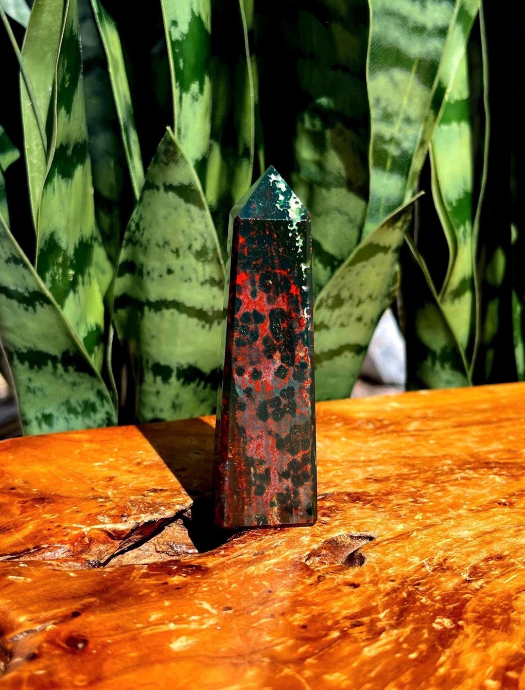 Bloodstone Crystal Tower - Aka Heliotrope Crystal for Spiritual ...