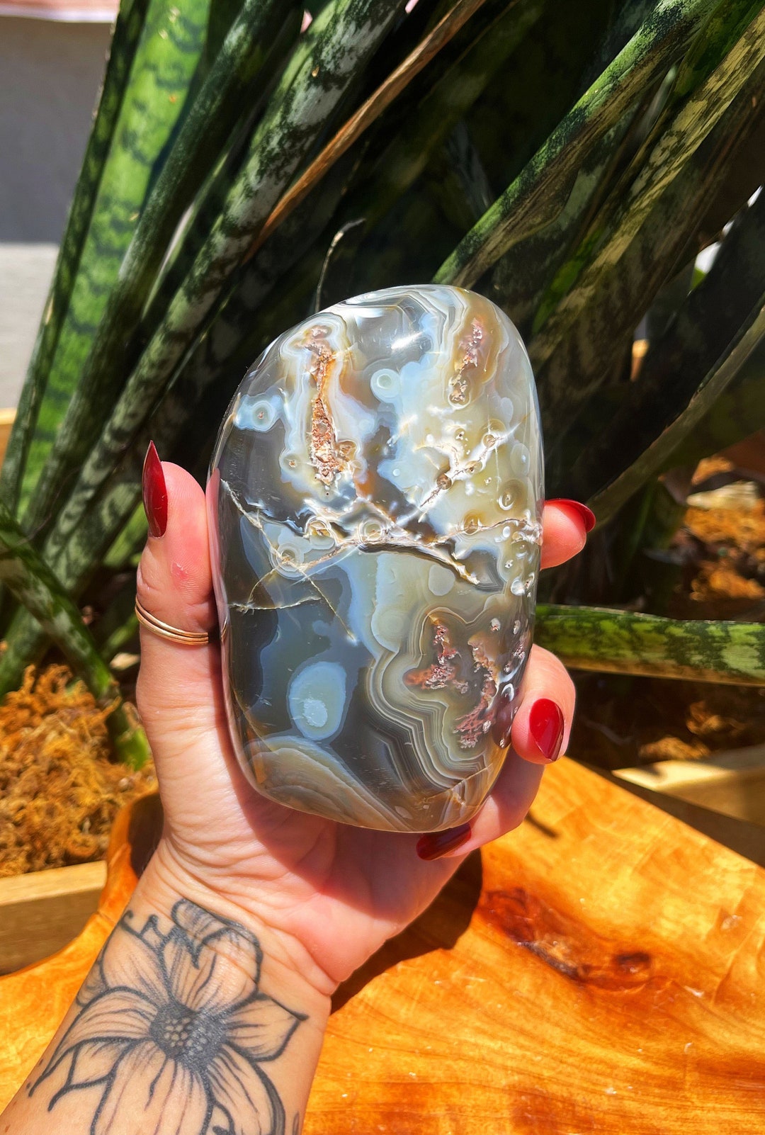 Agate Free Form Self Growth, Transformation and Love Agate Crystal ...