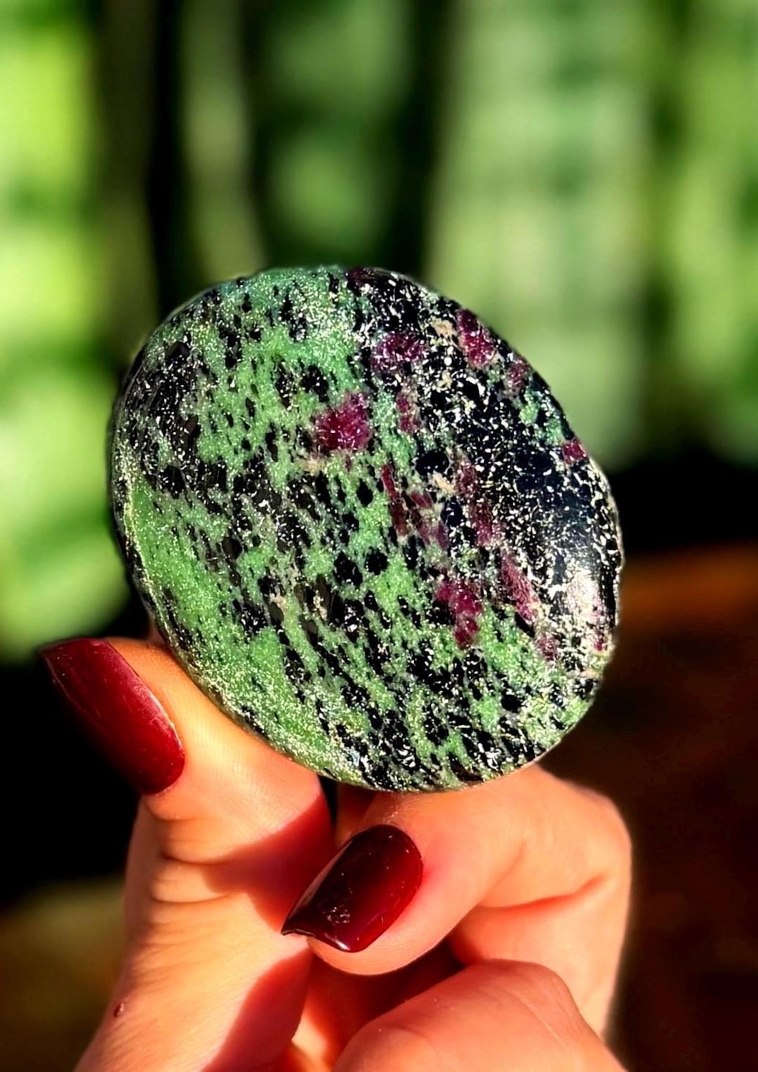 Ruby Zoisite Crystal - (anyolite) - UV Reactive - for Enhanced Patience ...