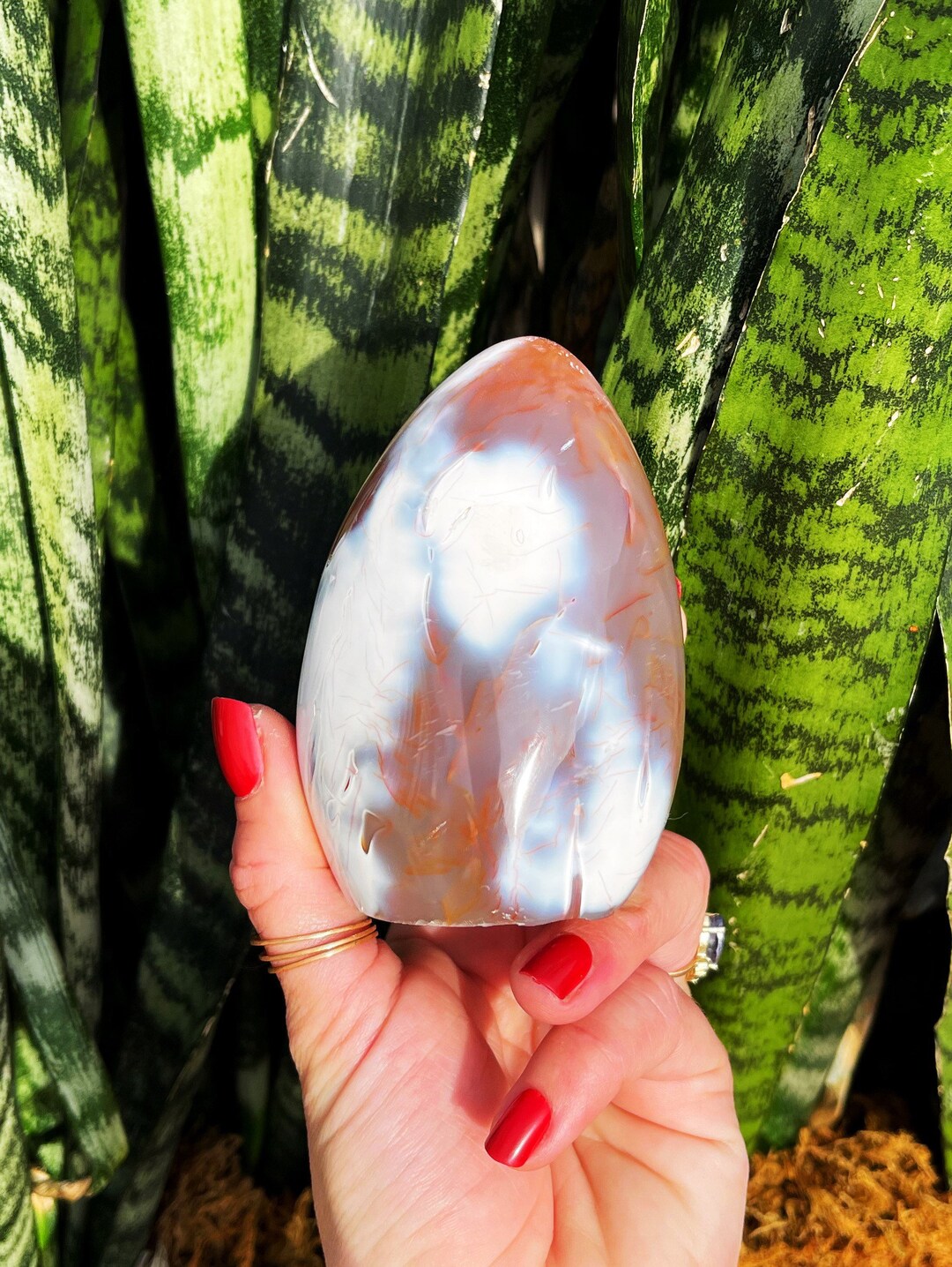 Orca Agate Crystal Free Form - for Communication, Clarity, and Inner ...