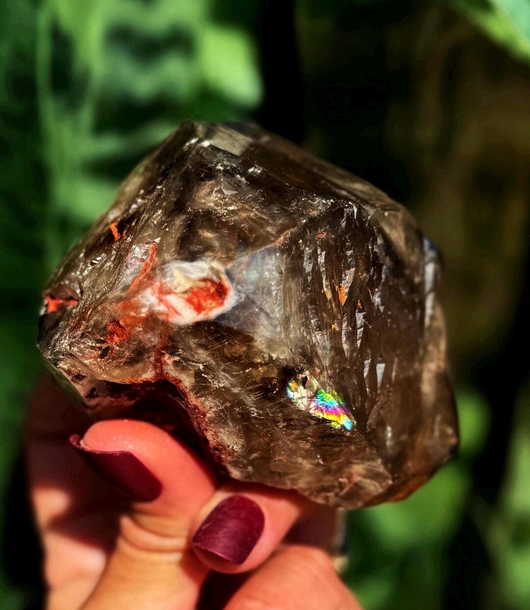 Elestial Quartz Crystal W/ Rainbows - for Spiritual Growth & Protection ...