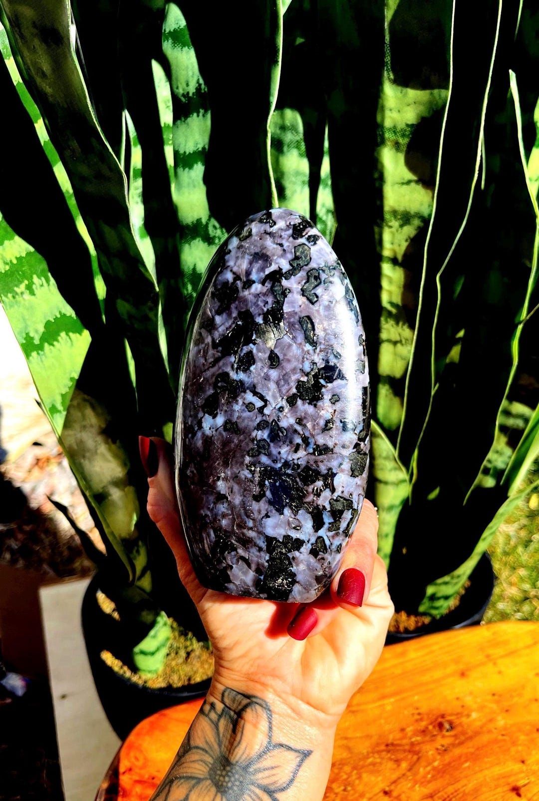 Merlinite Crystal Free Form Aka Indigo Gabbro Crystal Crown Chakra ...