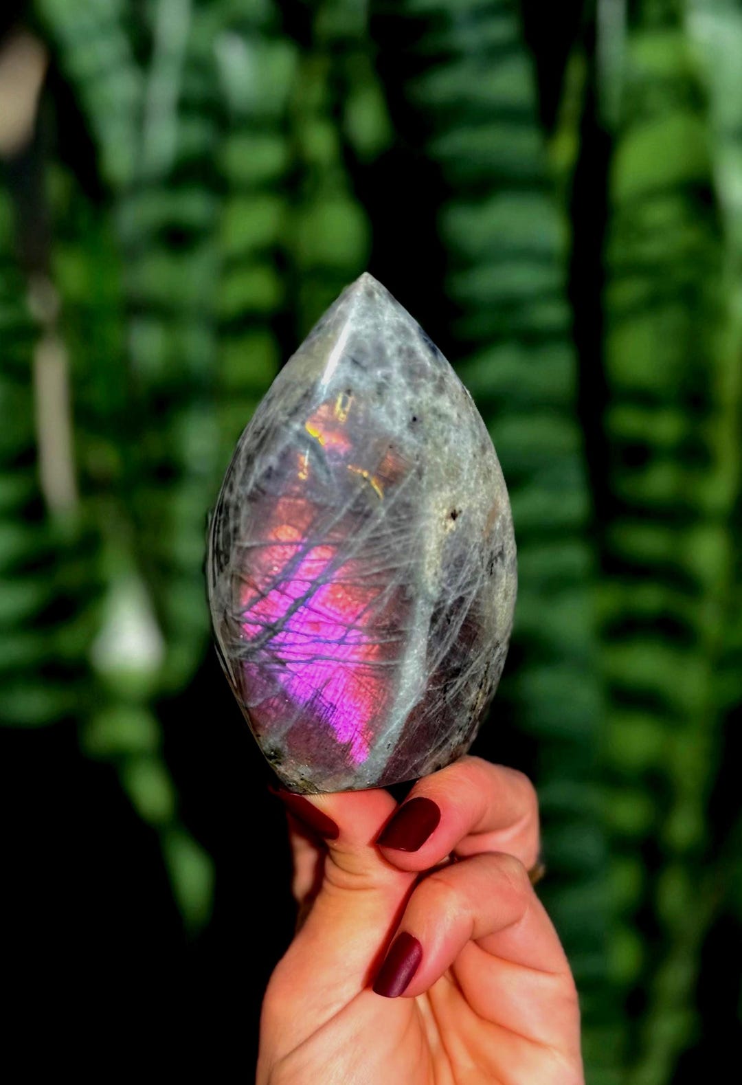 Purple Labradorite Crystal Free Form - Super High Quality - Third Eye ...