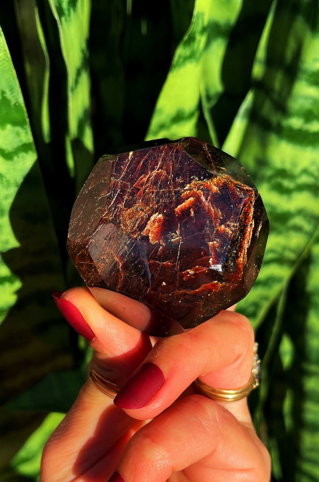 Large Almandine Garnet Specimen for Manifestation & Vitality - Etsy