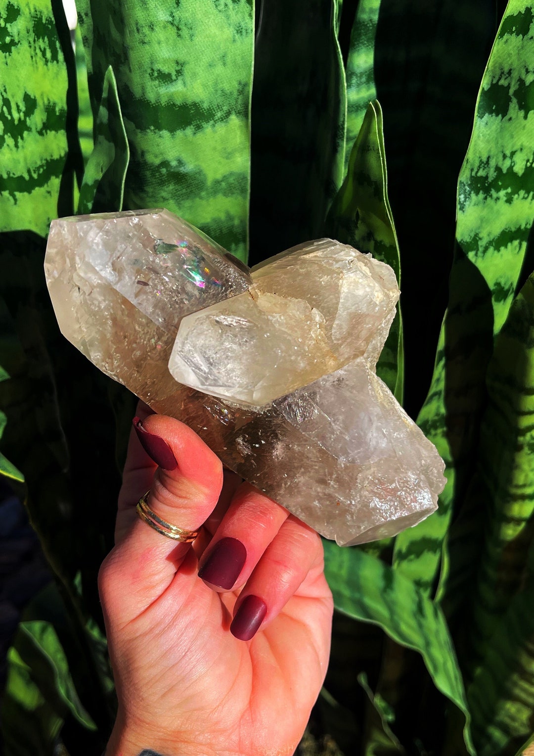 Lemurian Quartz Crystal With Rainbows - for Spiritual Work and ...