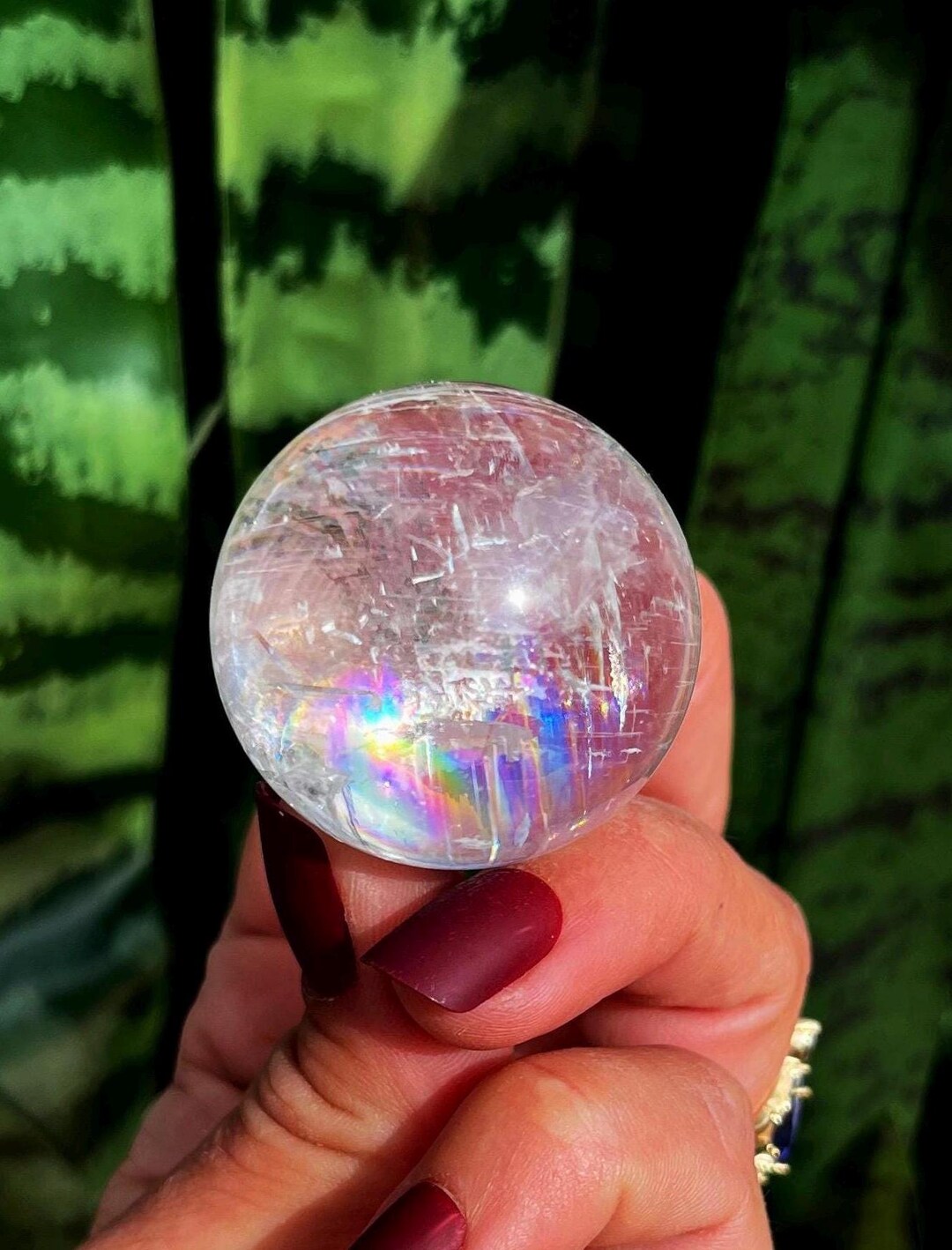 Optical Calcite Sphere W/ Stand - for Cleansing & Amplifying Energy ...