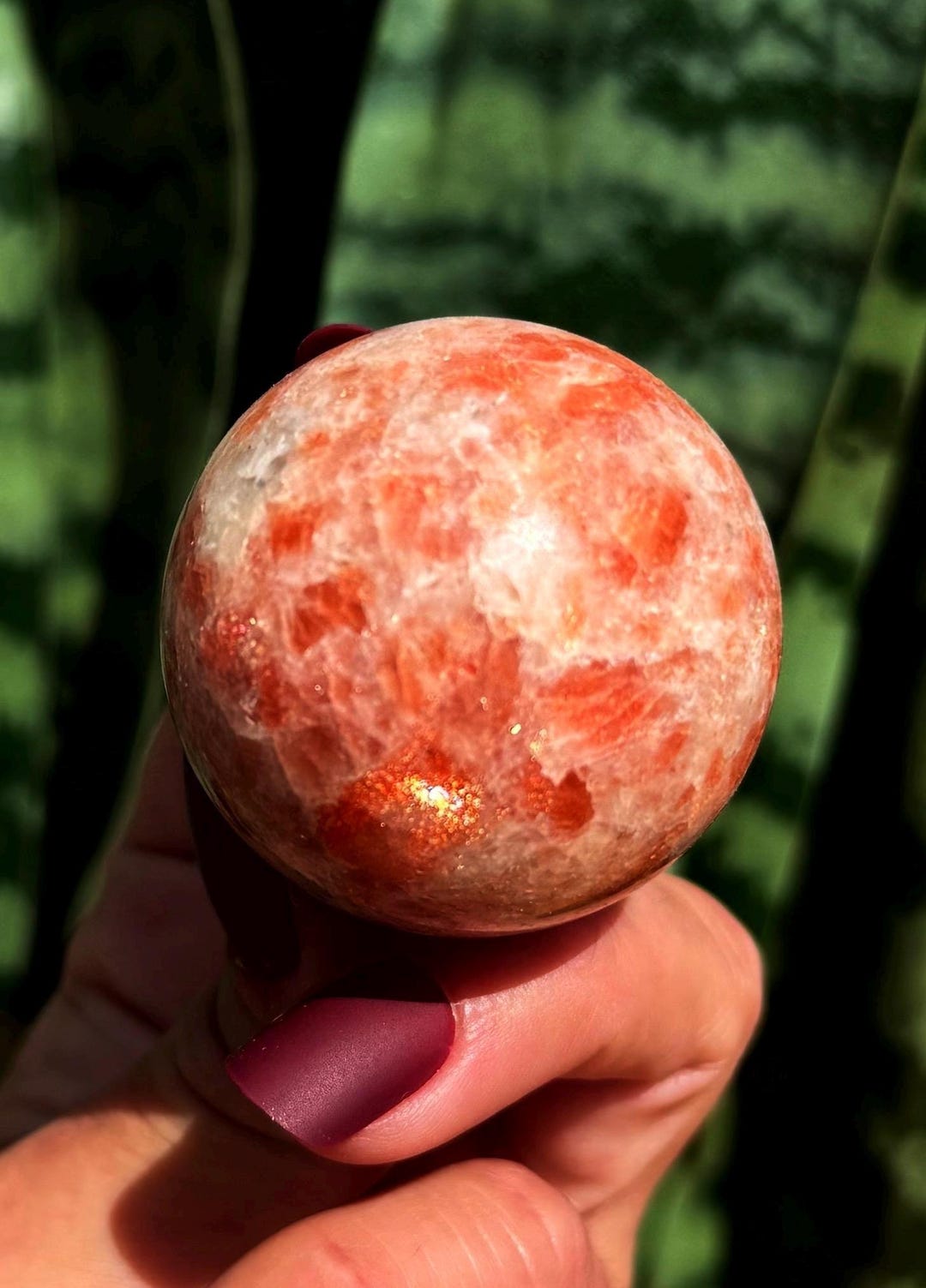 Sunstone Sphere - for Personal Power, Freedom, and Expanded Consciousness - Crystal Sphere ...