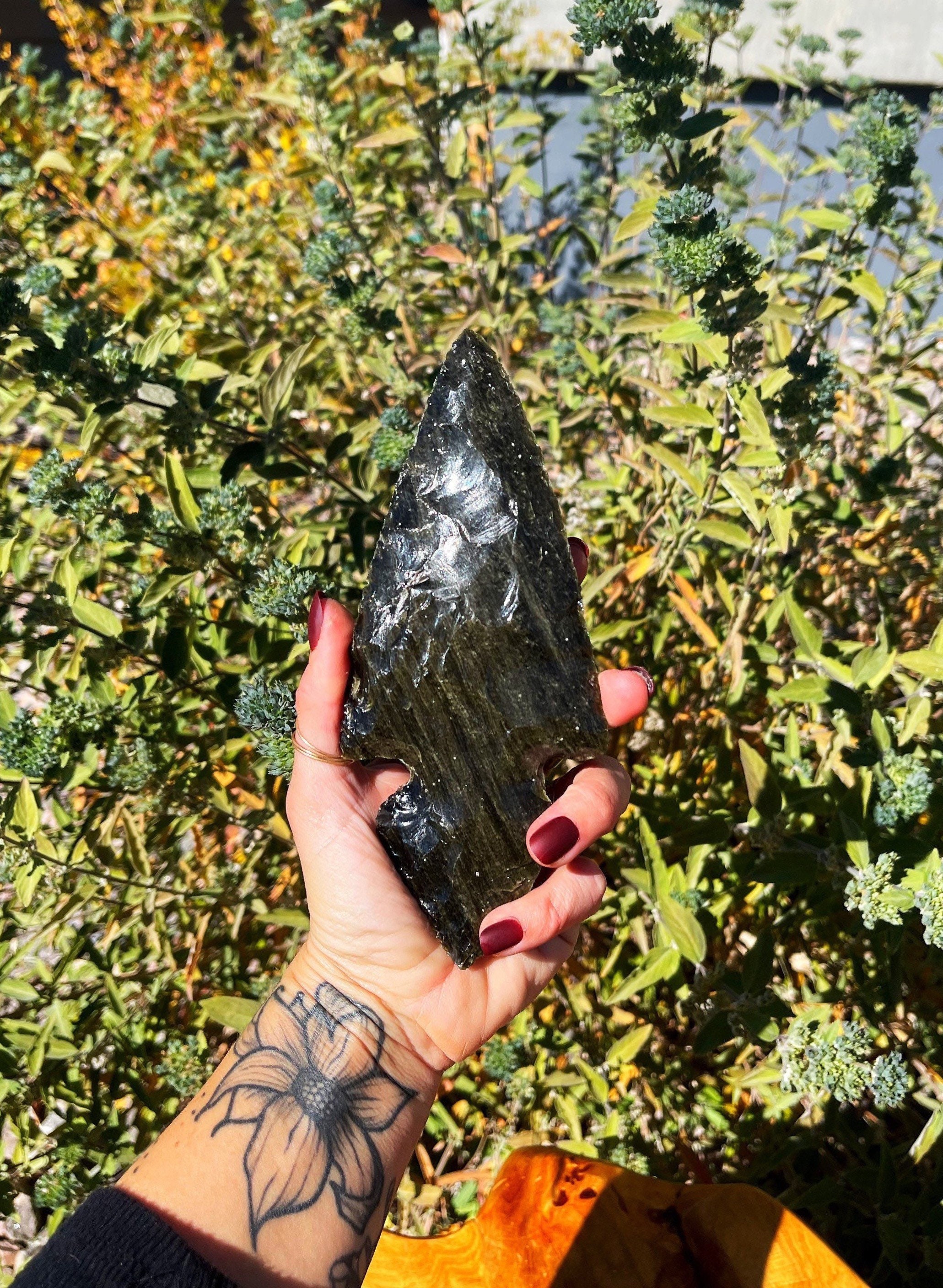 Obsidian Arrowhead Tattoo