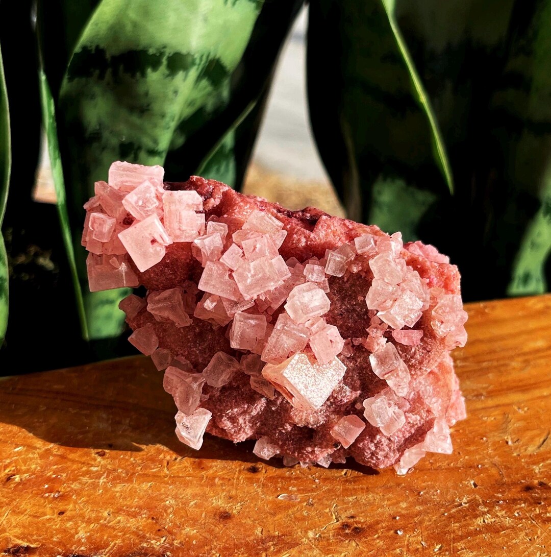 Halite Crystal - Cubic Cluster - for Cleansing the Aura, Deflect ...