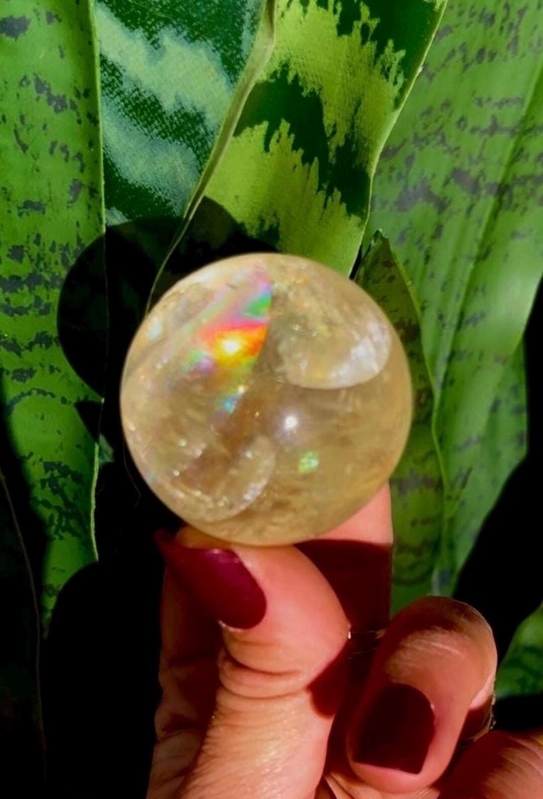 Optical Calcite Sphere W/ Stand - for Cleansing & Amplifying Energy ...