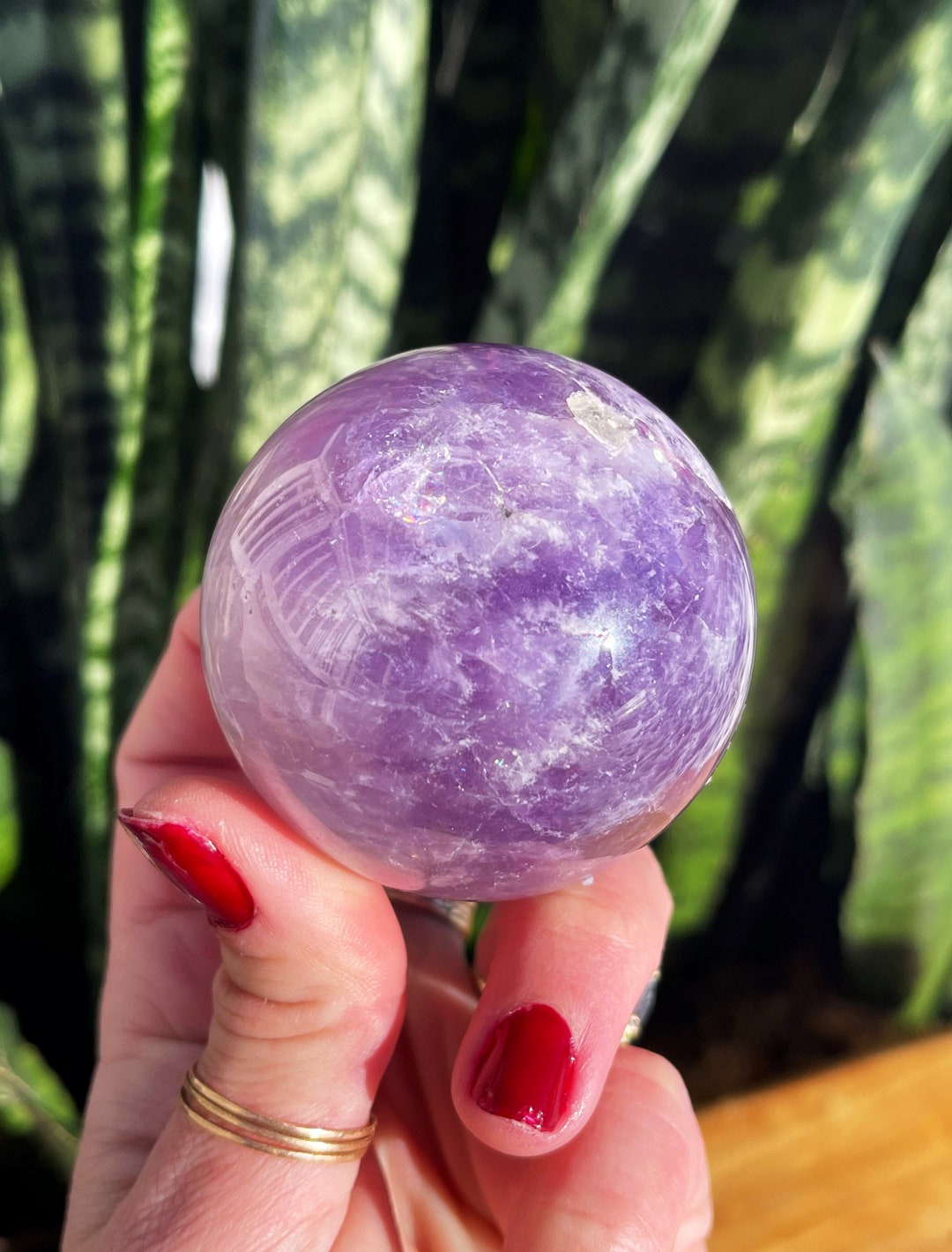 Amethyst Sphere W/ Stand for Balance, Inner-peace & Healing - Etsy