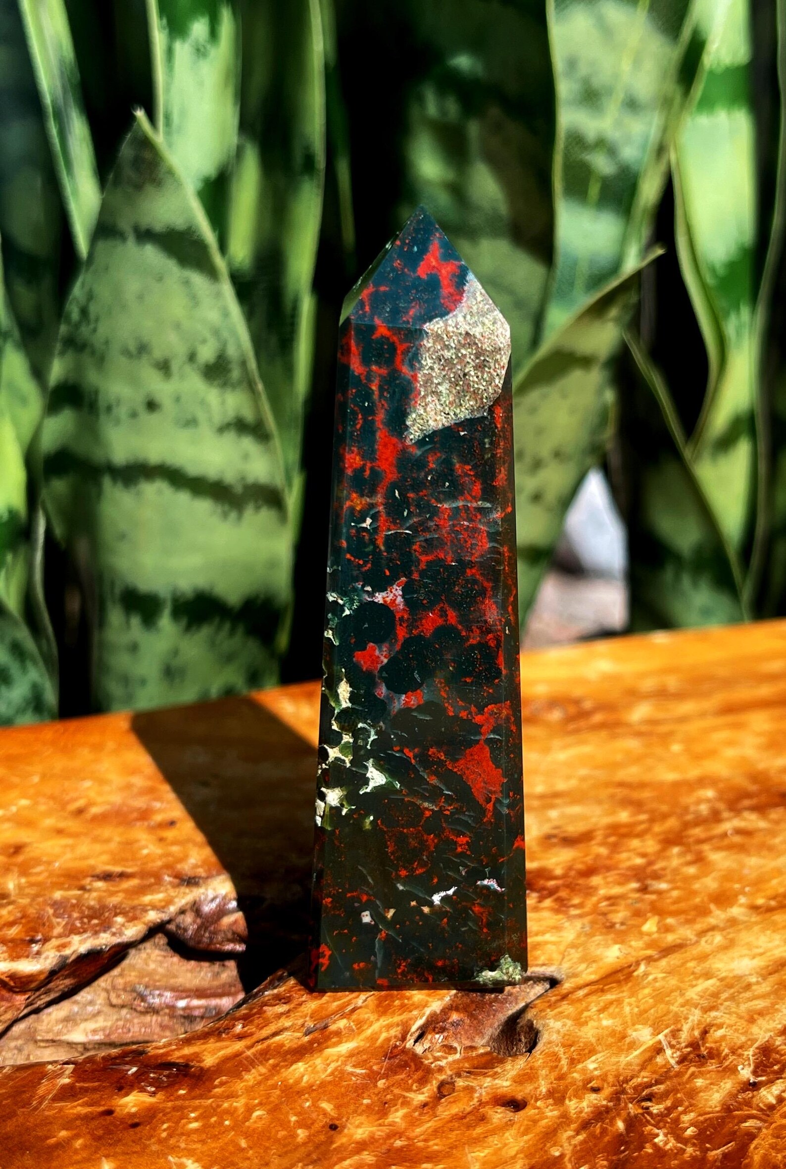 Bloodstone Crystal Tower - Aka Heliotrope Crystal for Spiritual ...