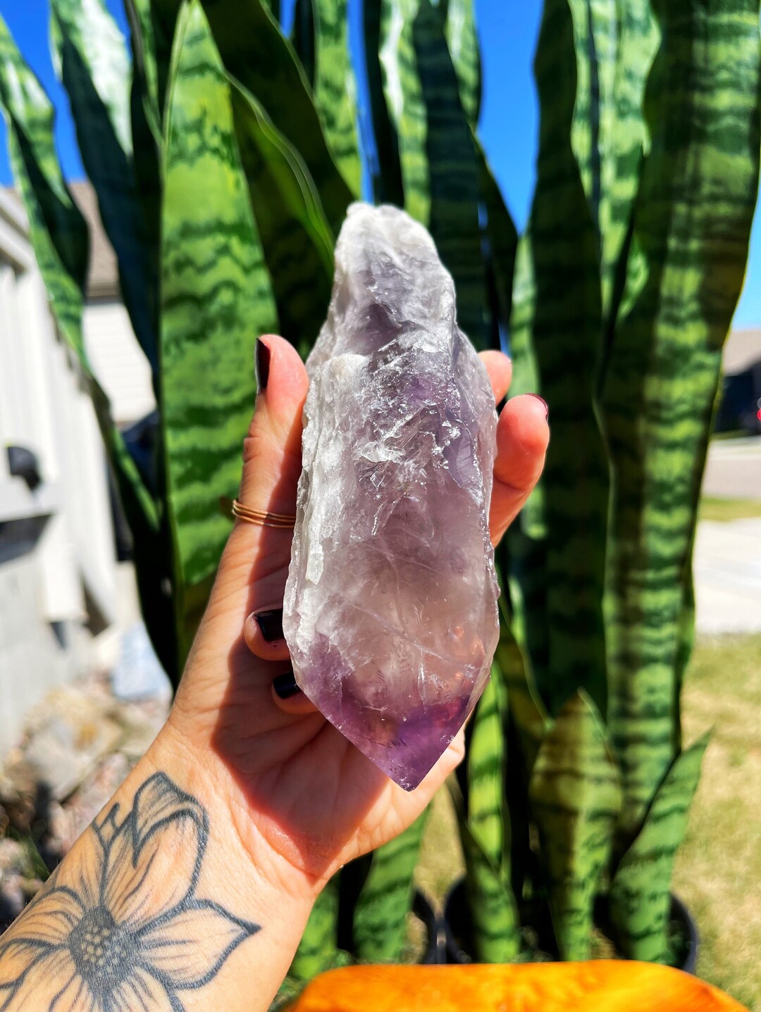 Phantom Amethyst Crystal for Cleansing Energy - Crown Chakra Crystal ...
