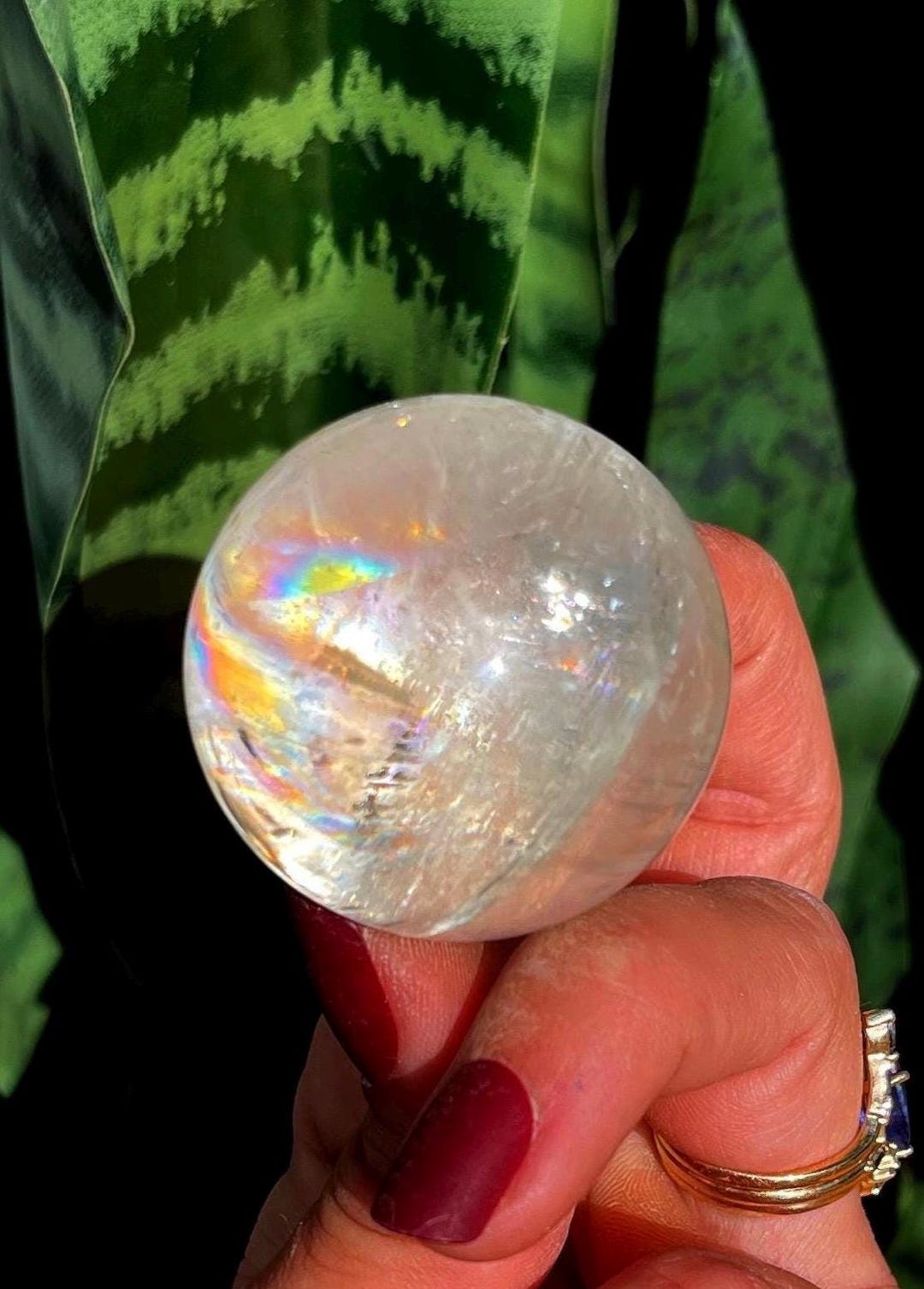 Optical Calcite Sphere W/ Stand - for Cleansing & Amplifying Energy ...
