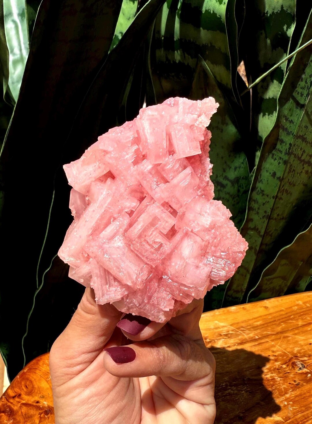 Halite Crystal - Cubic Cluster - for Cleansing the Aura, Deflect ...