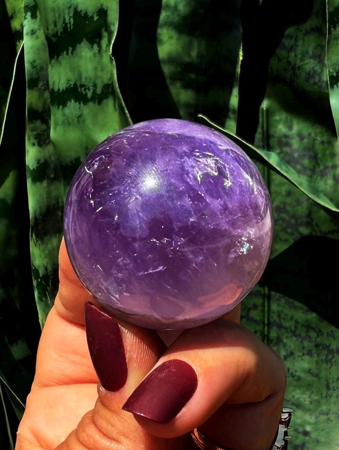 Amethyst Sphere W/ Stand - for Balance, Inner-peace & Healing ...