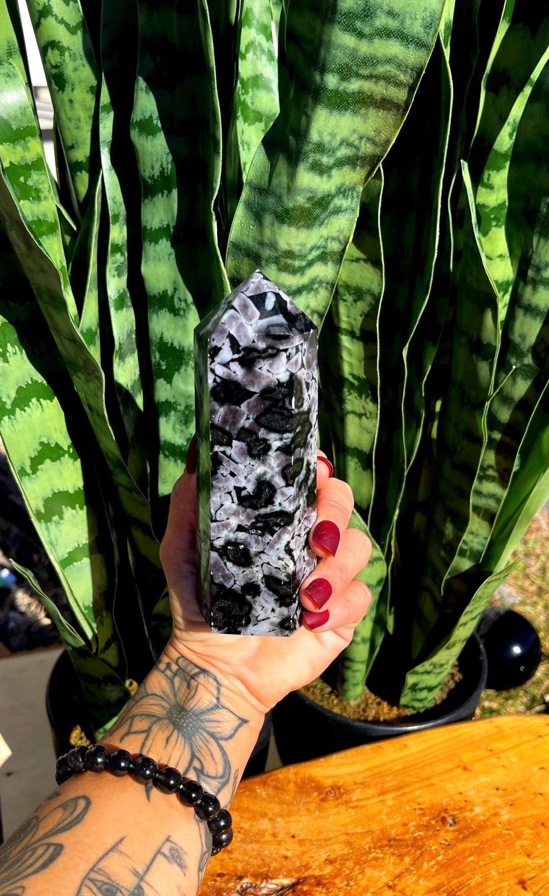 Merlinite Tower Aka Indigo Gabbro Tower - Generator Point - Crystal ...