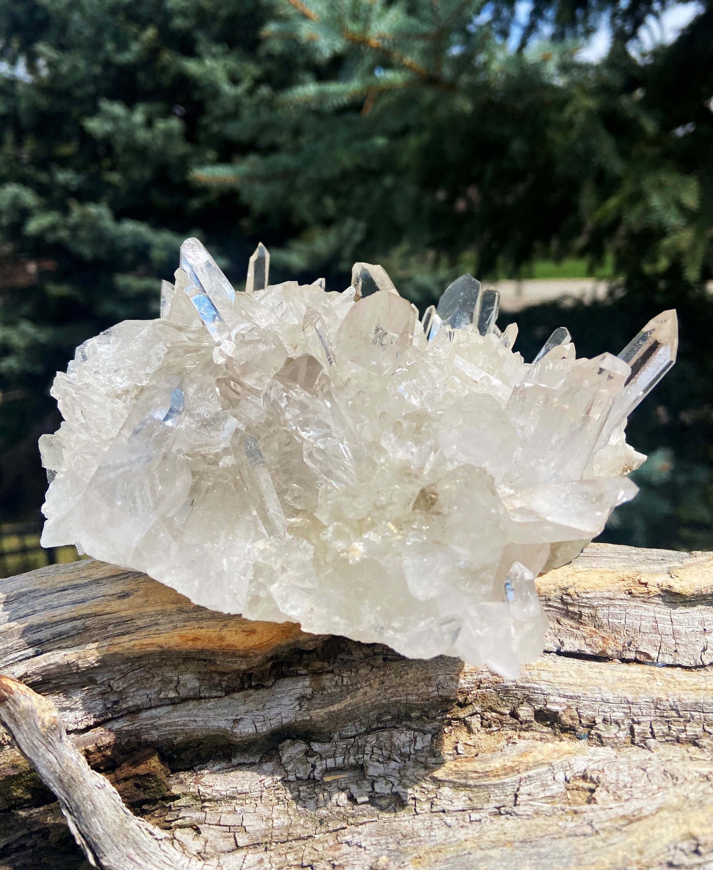 Quartz Cluster Quartz geode Crown Chakra Crystal | Etsy