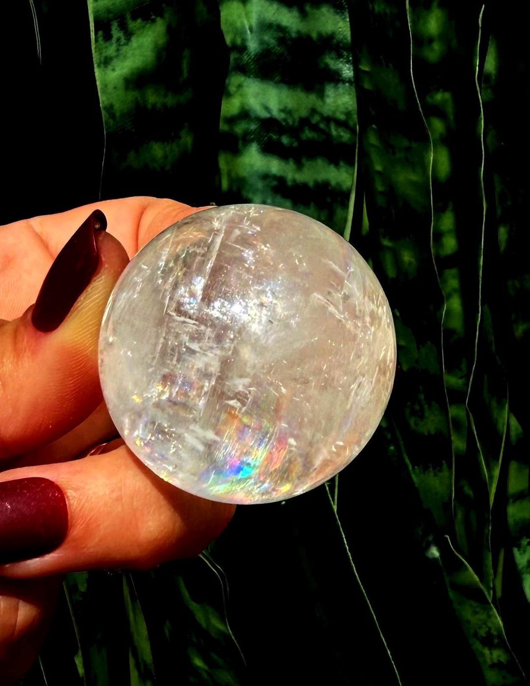 Optical Calcite Sphere W/ Stand - for Cleansing & Amplifying Energy ...