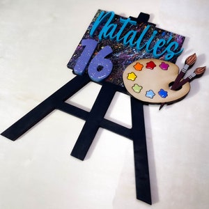 Art Cake Topper - Art Party Cake Topper - Cake Topper - Art Party Theme ...