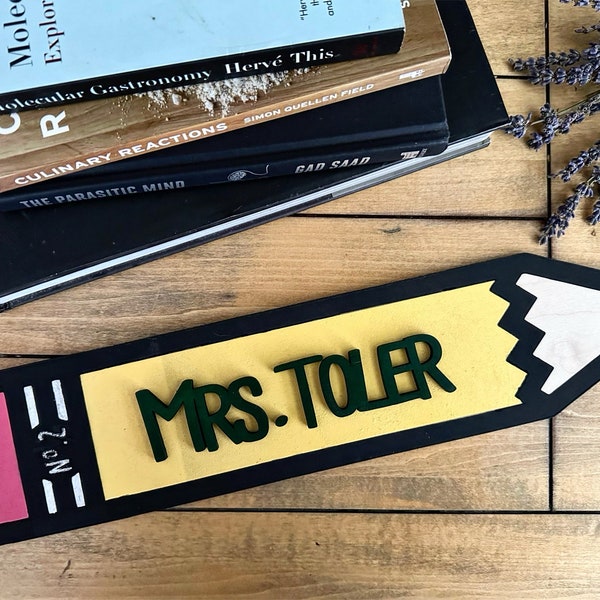 Pencil Wood Signs - Etsy