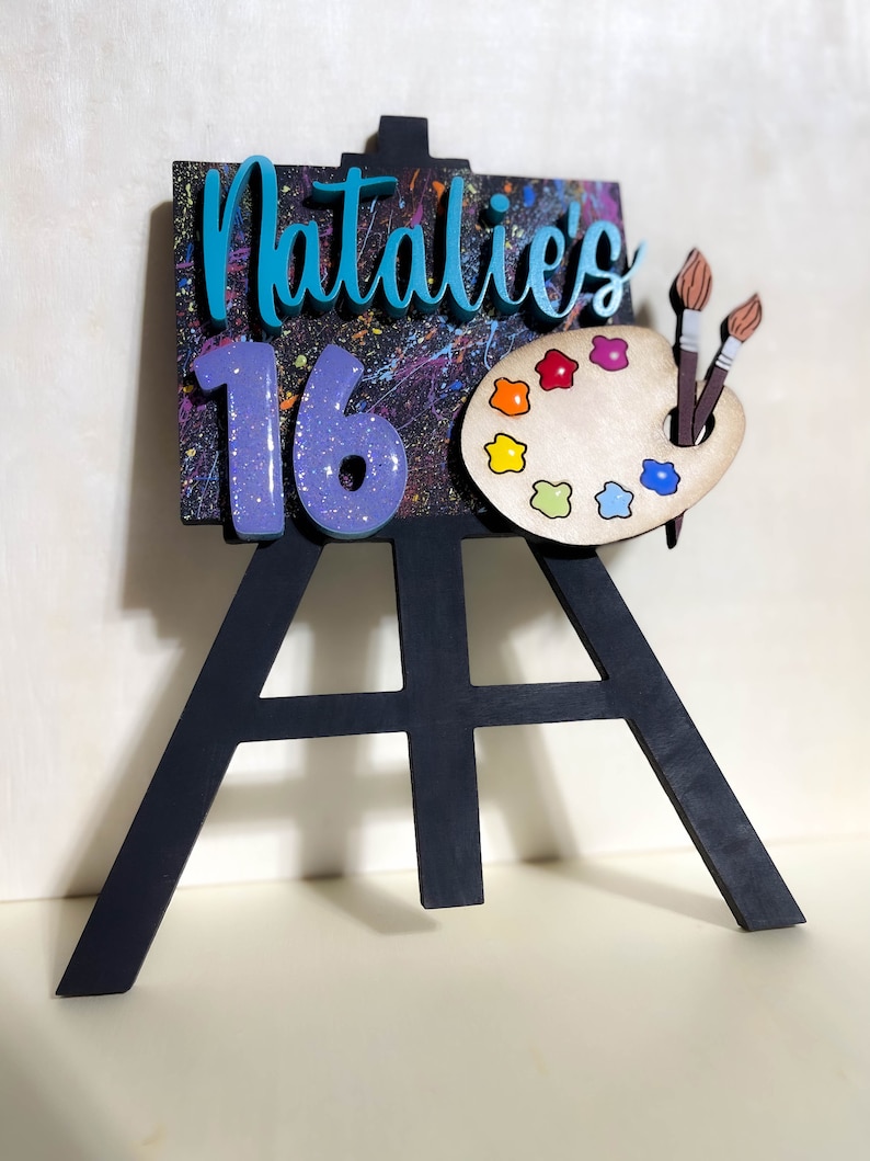 Art Cake Topper Art Party Cake Topper Cake Topper Art - Etsy