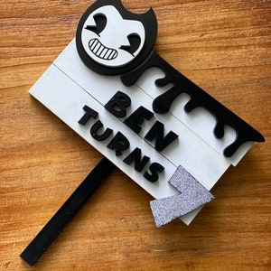 Bendy Wooden Cake Topper - Any Age -any Name- Bendy - Bendy Birthday ...