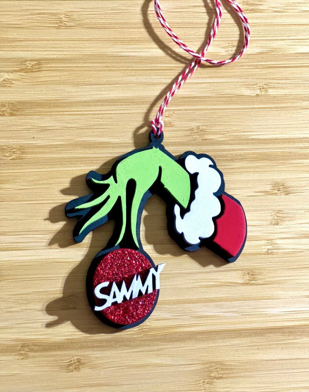 Grinch Ornament, Stocking Tag, Grinchmas Ornament, Grinch Name Tag ...