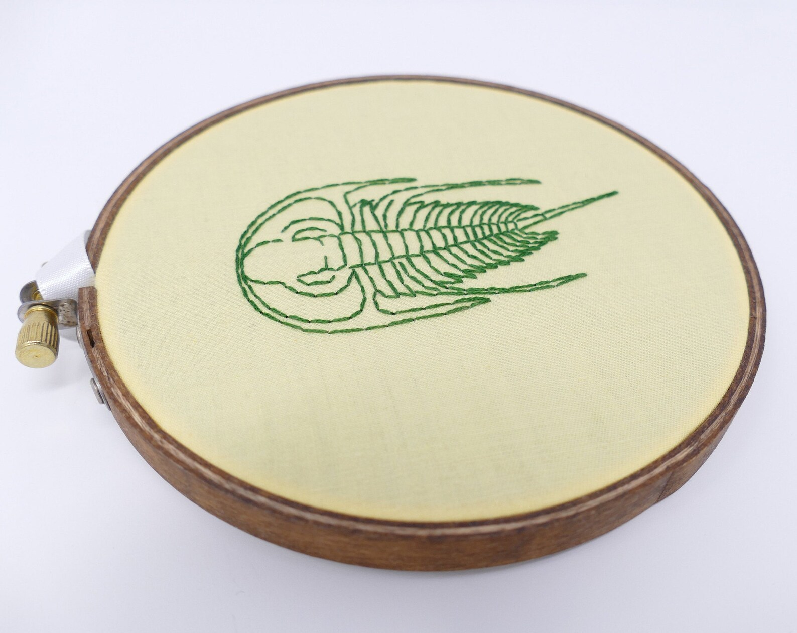 Trilobite Embroidered Hoop Art | Etsy