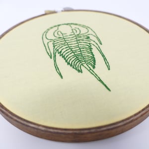 Trilobite Embroidered Hoop Art - Etsy