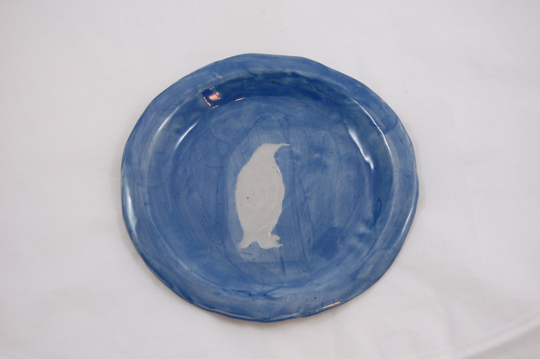 Penguin Ceramic Plate - Etsy