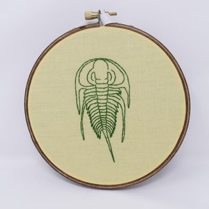 Trilobite Embroidered Hoop Art - Etsy