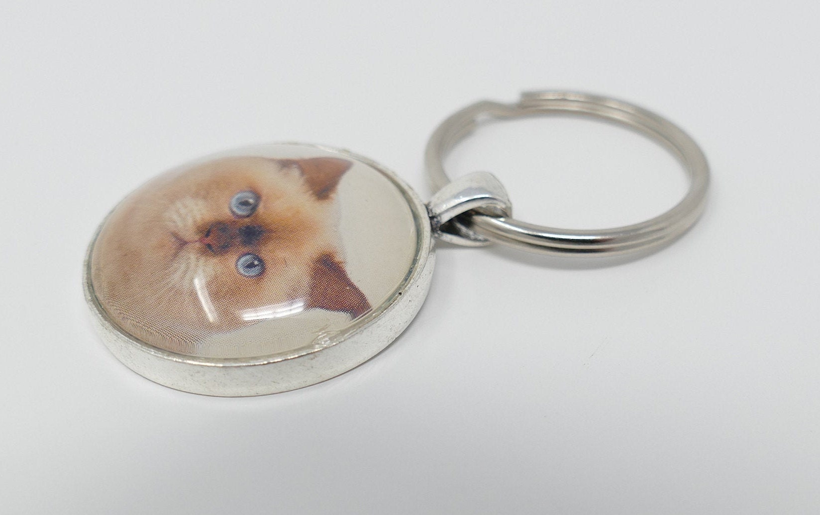 Cat Keychain - Etsy