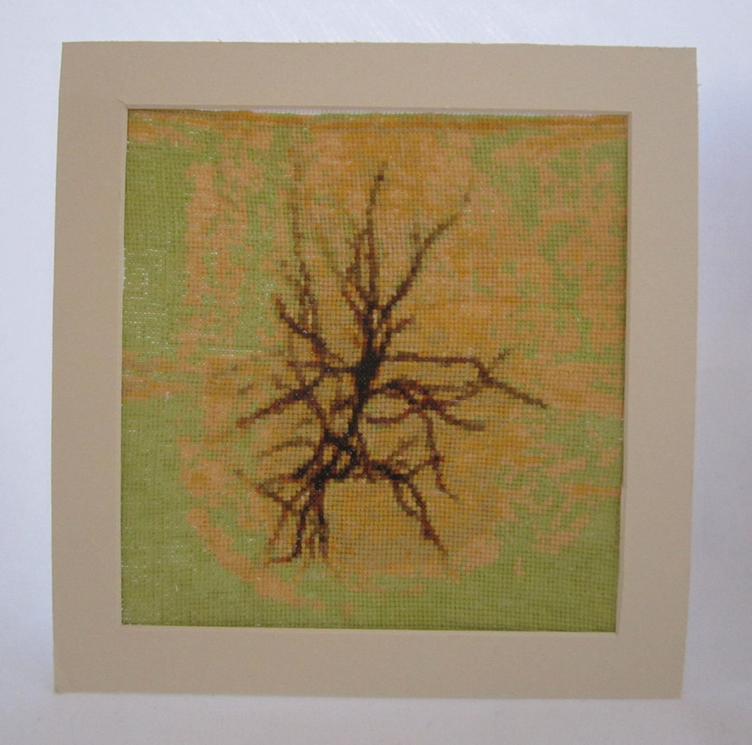Golden Neuron Cross-stitch - Etsy