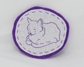 Embroidered Purple Stethoscope Iron on Applique Patch Medical Nurse ...