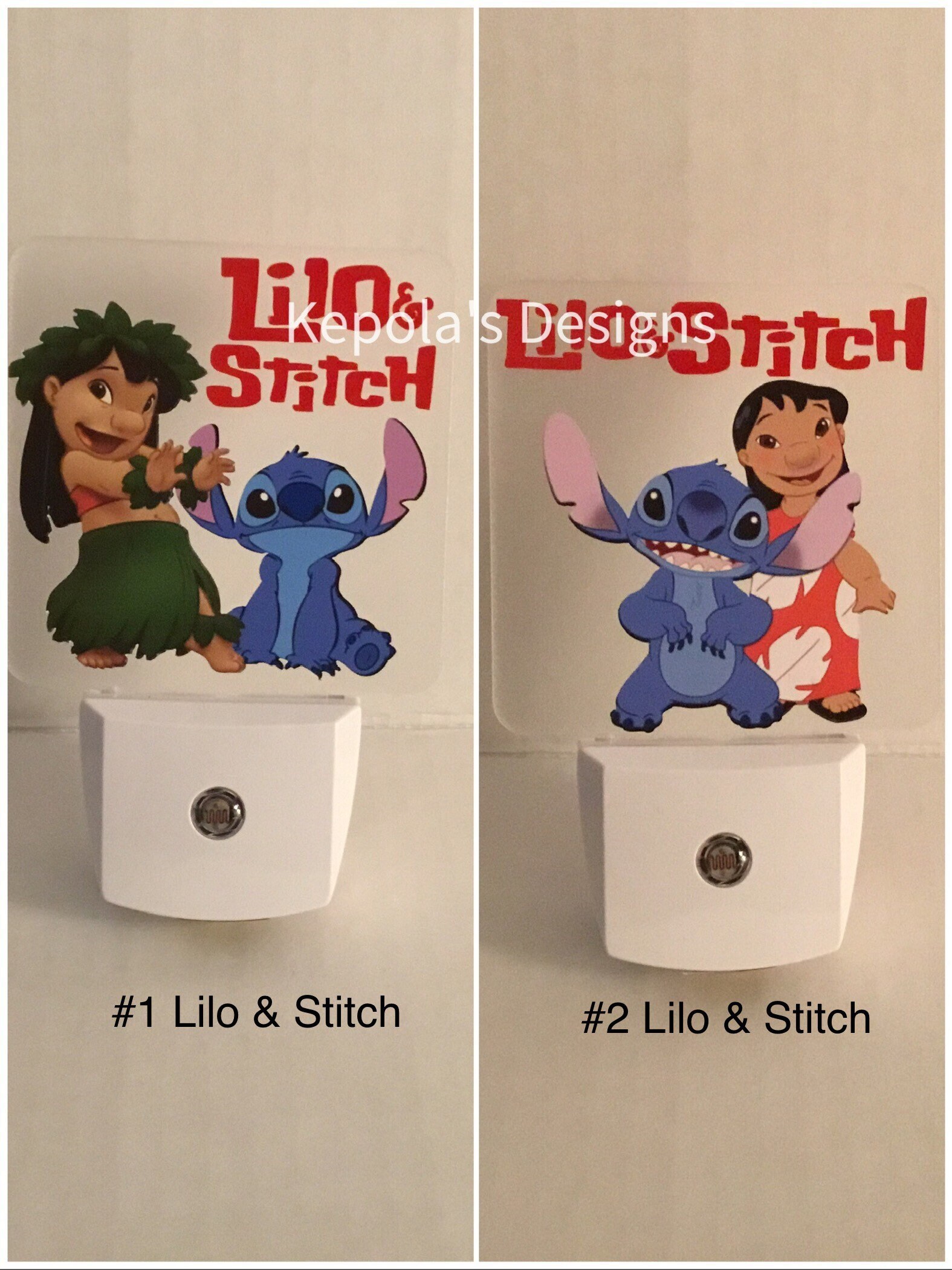 Lilo Stitch Colorful Color Changing Quartet Alarm Clock Led Night Light ...